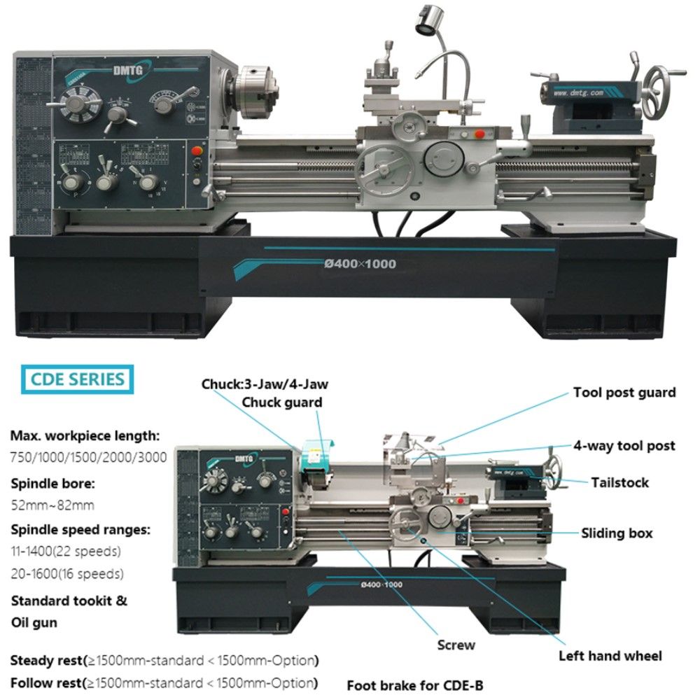 Conventional Lathe Machine CDE-A/B Series | General Technology Group ...