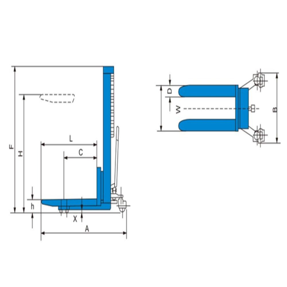 Hydraulic Hand Stacker PA Series | I-Lift Equipment Ltd | CN