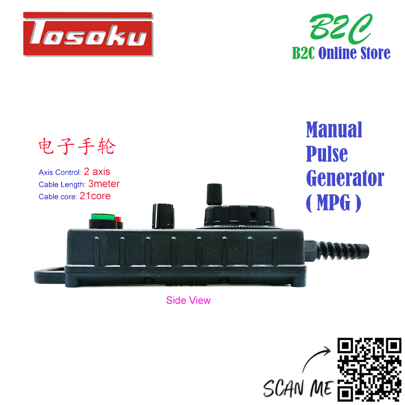 Tosoku MPG 2 Axis Lathe Machine Handwheel Manual Pulse Generator Fanuc GSK Mitsubishi with ...