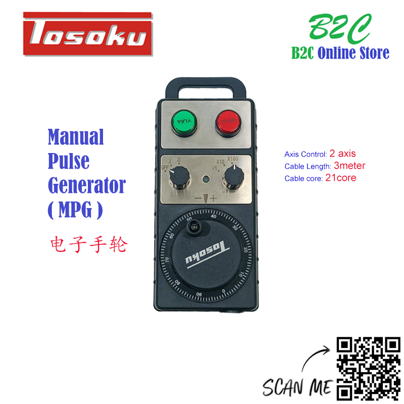 Tosoku MPG 2 Axis Lathe Machine Handwheel Manual Pulse Generator Fanuc ...