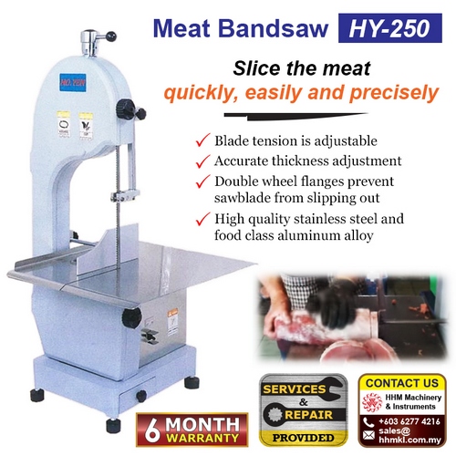 Ho Yen Meat Bandsaw HY-250 | HHM Machinery & Instruments Sdn. Bhd. | MY