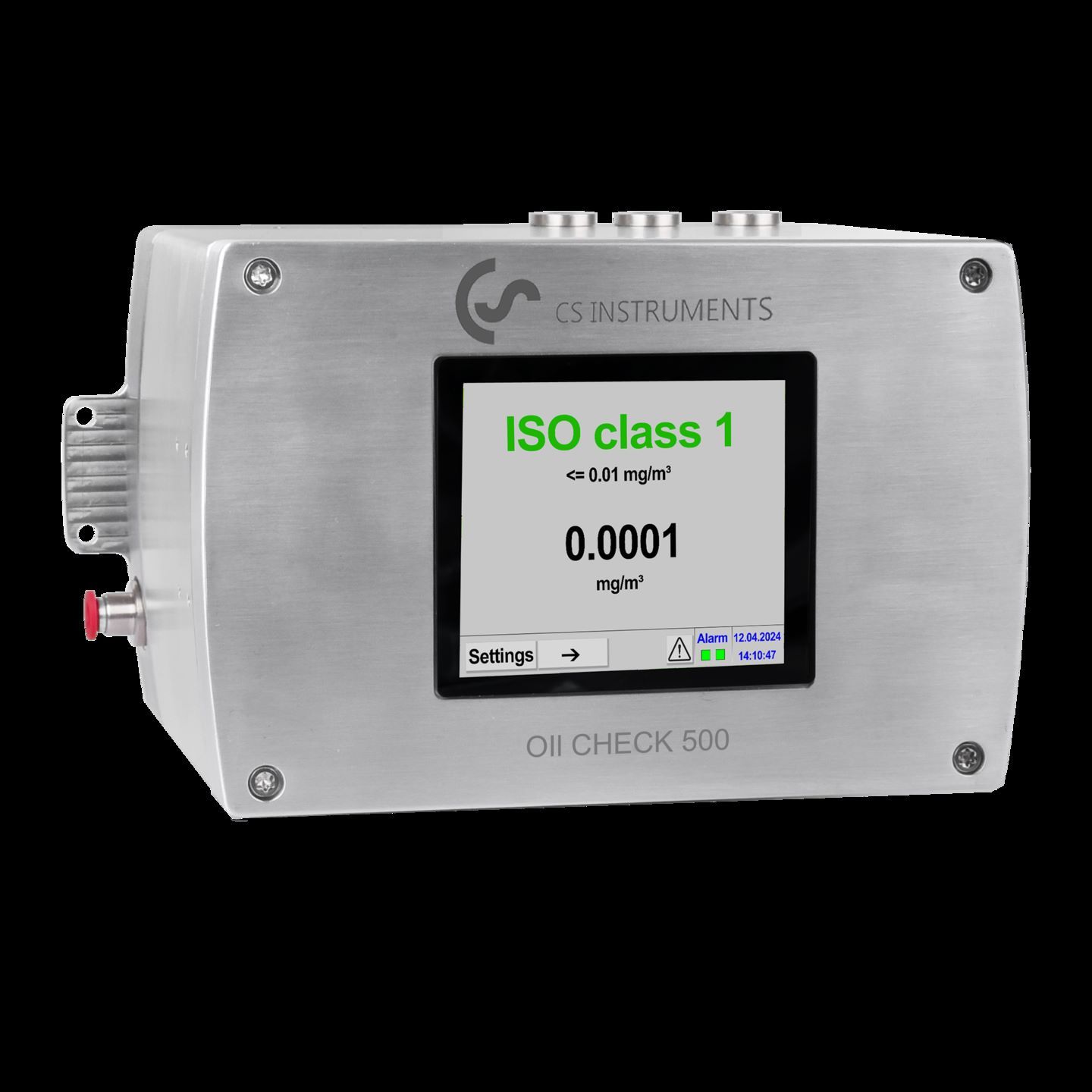 CS INSTRUMENTS Residual oil content measurement OILCHECK according to ISO 8573 - mobile solution ...