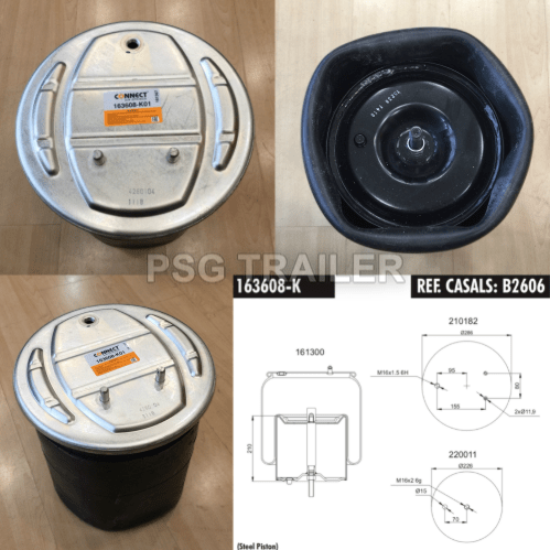 Scania 124 R Air Spring Assy RR , 6700 N P02 TK , 1903608 , 1944314 ...