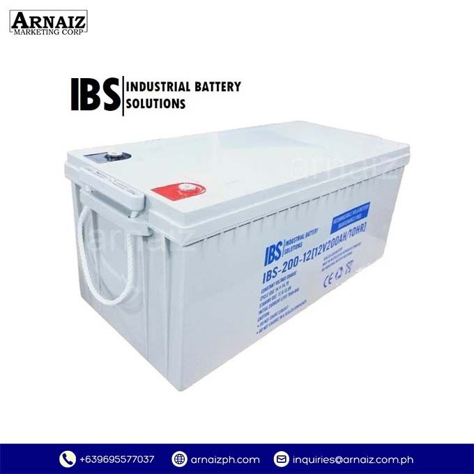 IBS-200-12 VRLA Battery (12V 200 Ah) Sealed Lead-Acid Industrial ...