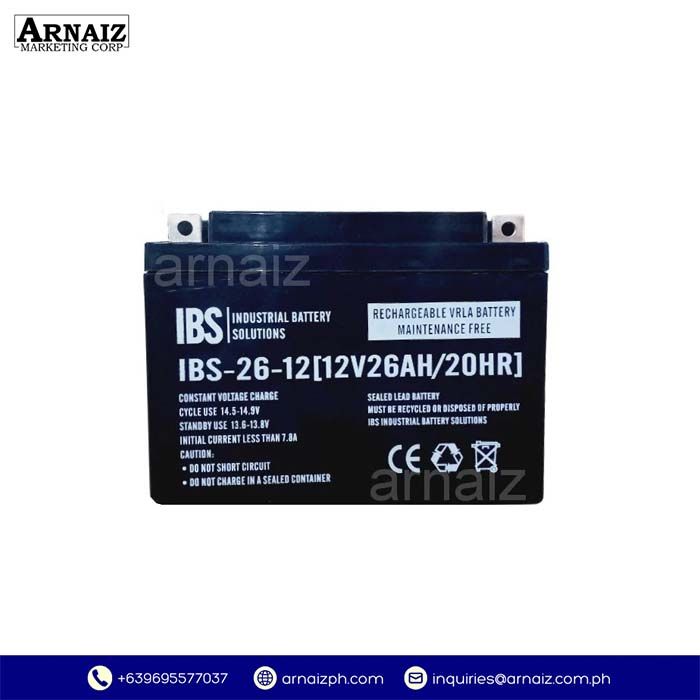 IBS-26-12 VRLA Battery (12V 26Ah) Sealed Lead-Acid Standby Battery ...