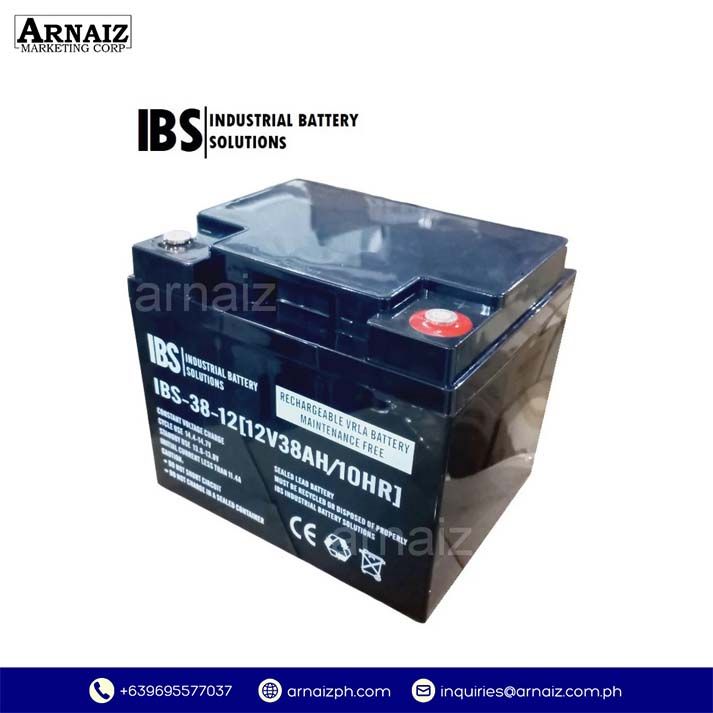 IBS-38-12 VRLA Battery (12V 38Ah) Sealed Lead-Acid Industrial Backup ...