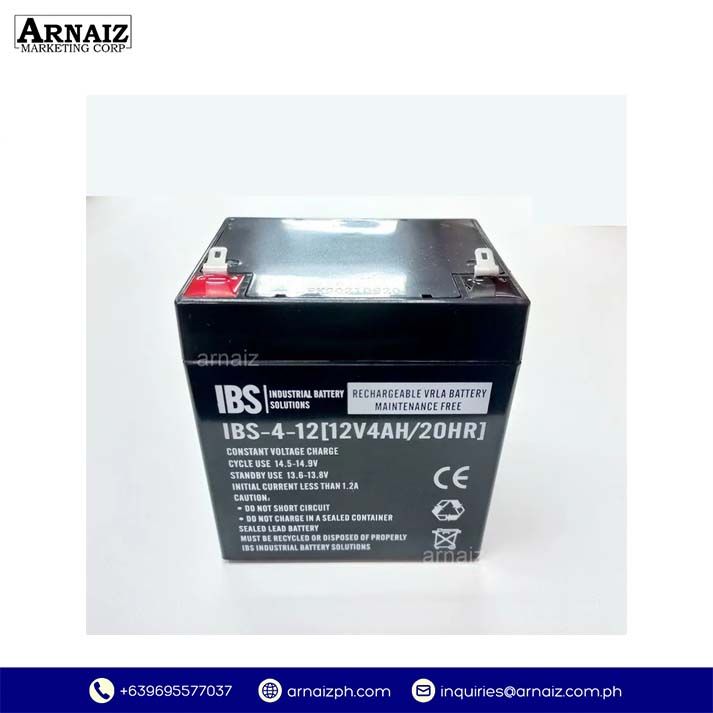 IBS-4-12 VRLA Battery (12V 4Ah) Sealed Lead-Acid Standby Battery | IBS ...