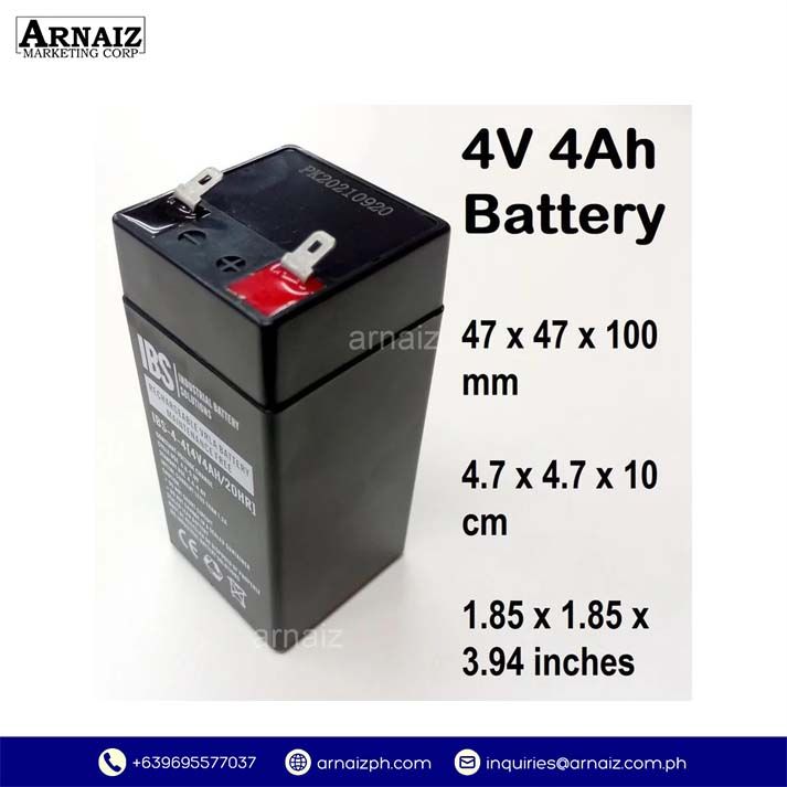 IBS 4-4 VRLA Battery (4V 4Ah) Sealed Lead-Acid Backup Battery | IBS ...