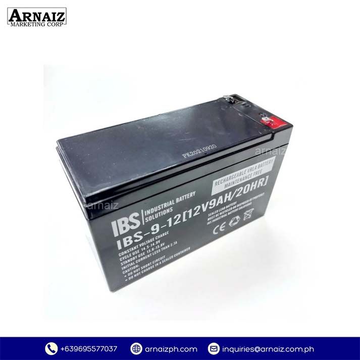 IBS-9-12 VRLA Battery (12V 9Ah) Sealed Lead-Acid Standby Battery | IBS ...