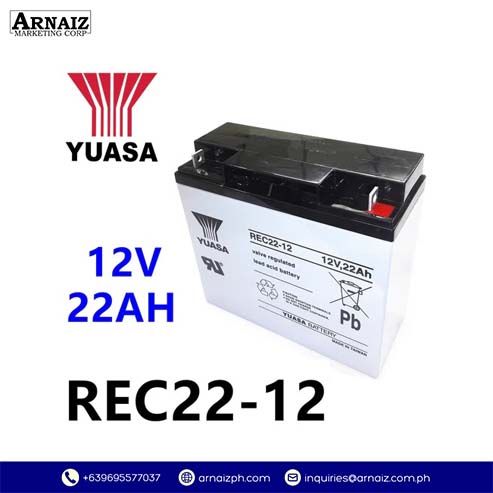 Yuasa NP12-12 VRLA Battery (12V 12Ah) Sealed Lead-Acid Backup Battery ...
