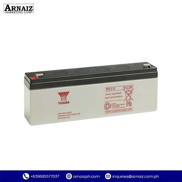 Yuasa NP2.3-12 VRLA Battery (12V 2.3Ah) Sealed Lead-Acid UPS Battery ...