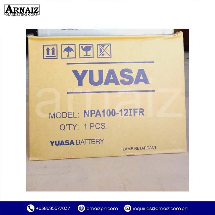 Yuasa NPA100-12IFR VRLA Battery (12V 100Ah) Industrial SLA Deep Cycle ...