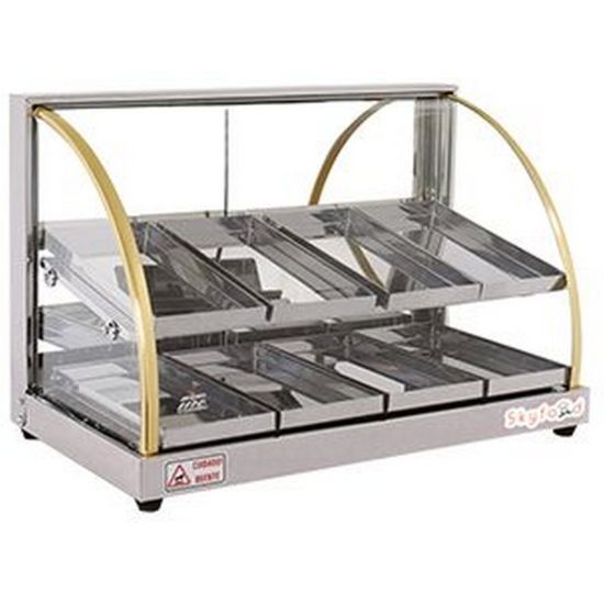 Food Warmer Display Case - Double Shelf - Economy Line | Freezso ...