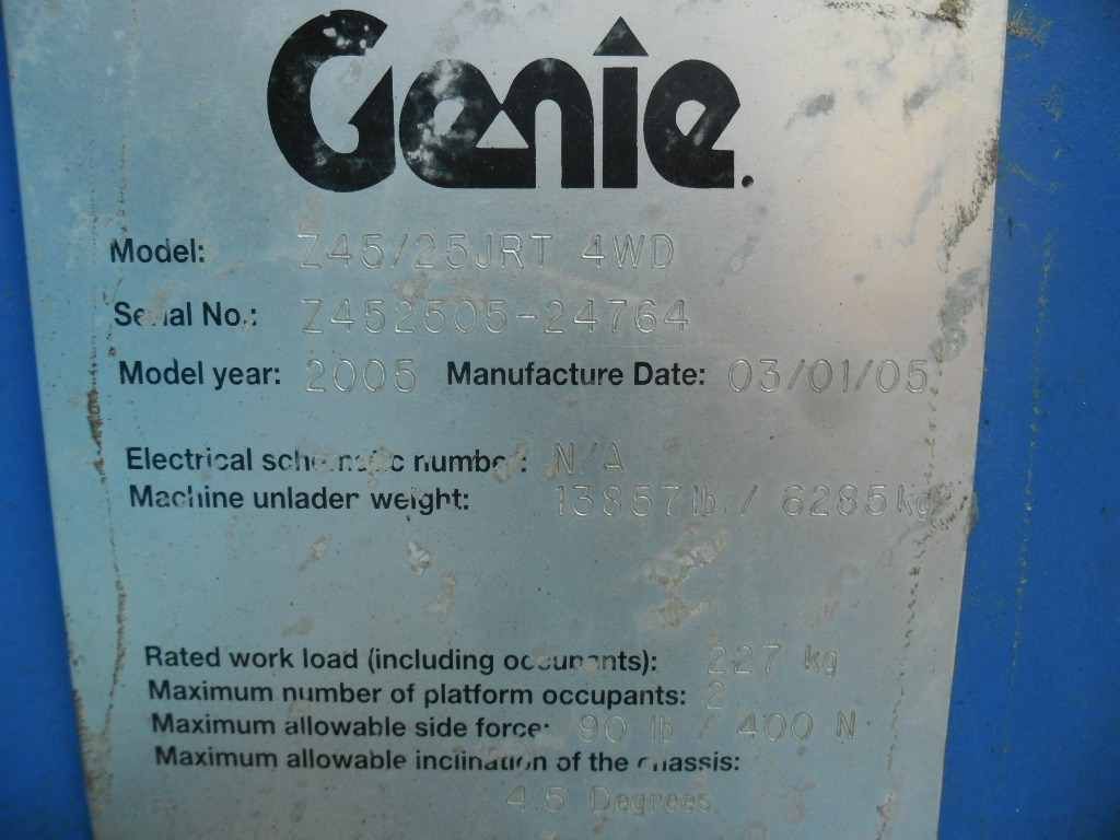 Genie Boom Lift Model Z45-25 | Jpn Industrial Trading Pte Ltd | SG