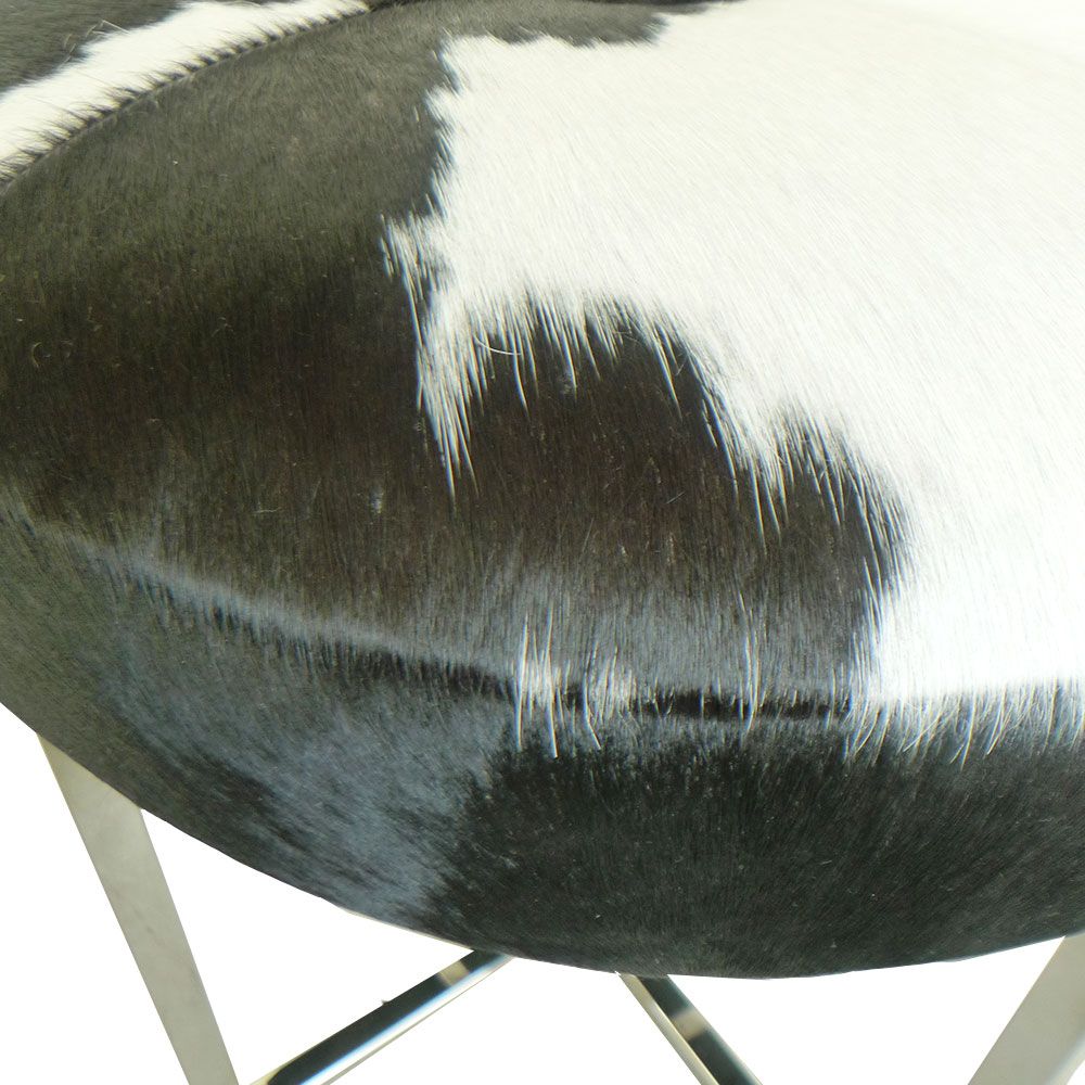 Cow Fur Design Round Stool | New Future Global Pte. Ltd. | SG