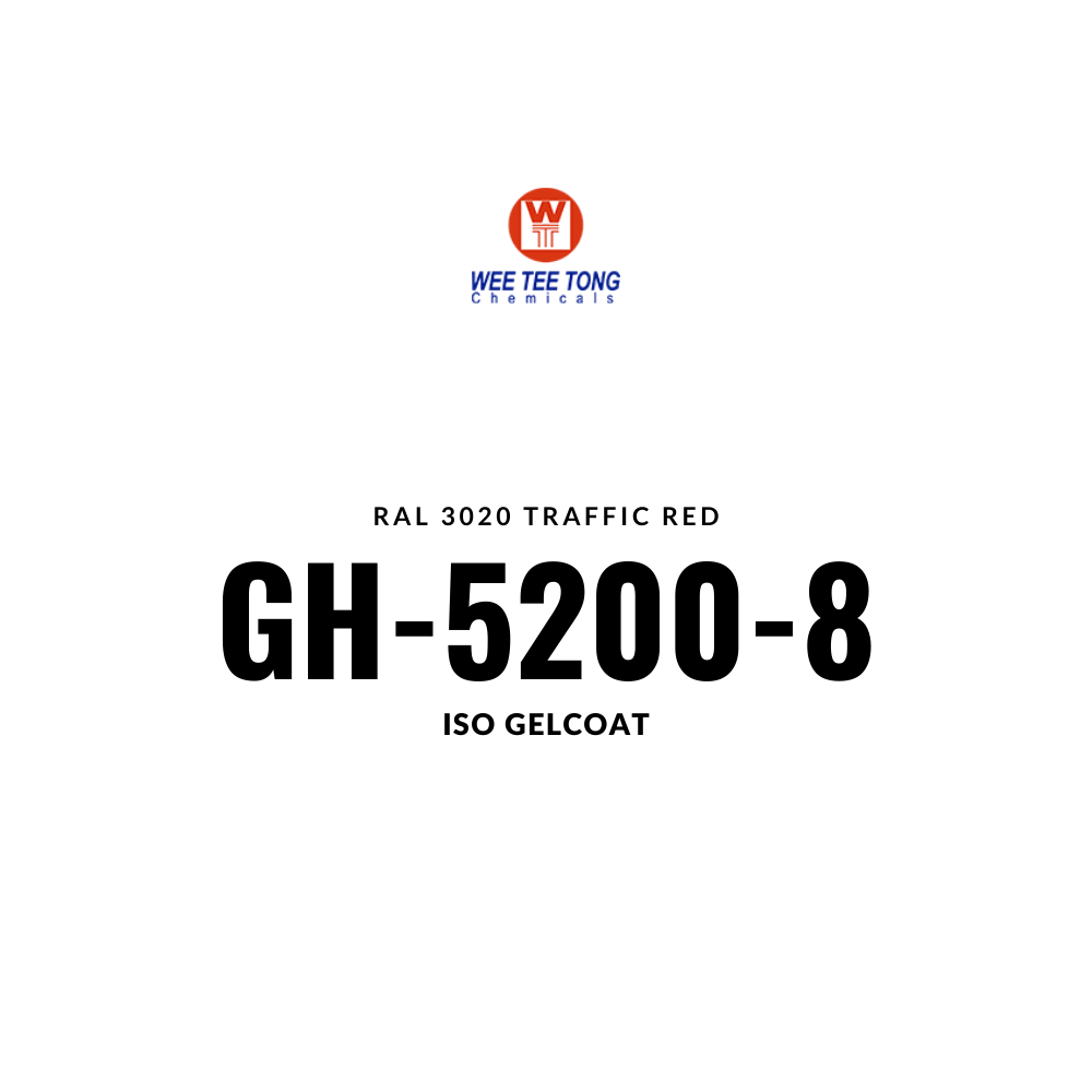 ISO Gelcoat GH-5200-8 RAL 3020 Traffic red | Wee Tee Tong Chemicals Pte ...