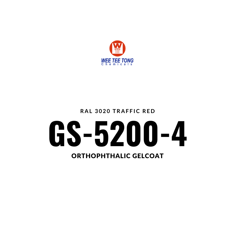 Orthophthalic Gelcoat GS-5200-4 RAL 3020 Traffic red | Wee Tee Tong ...